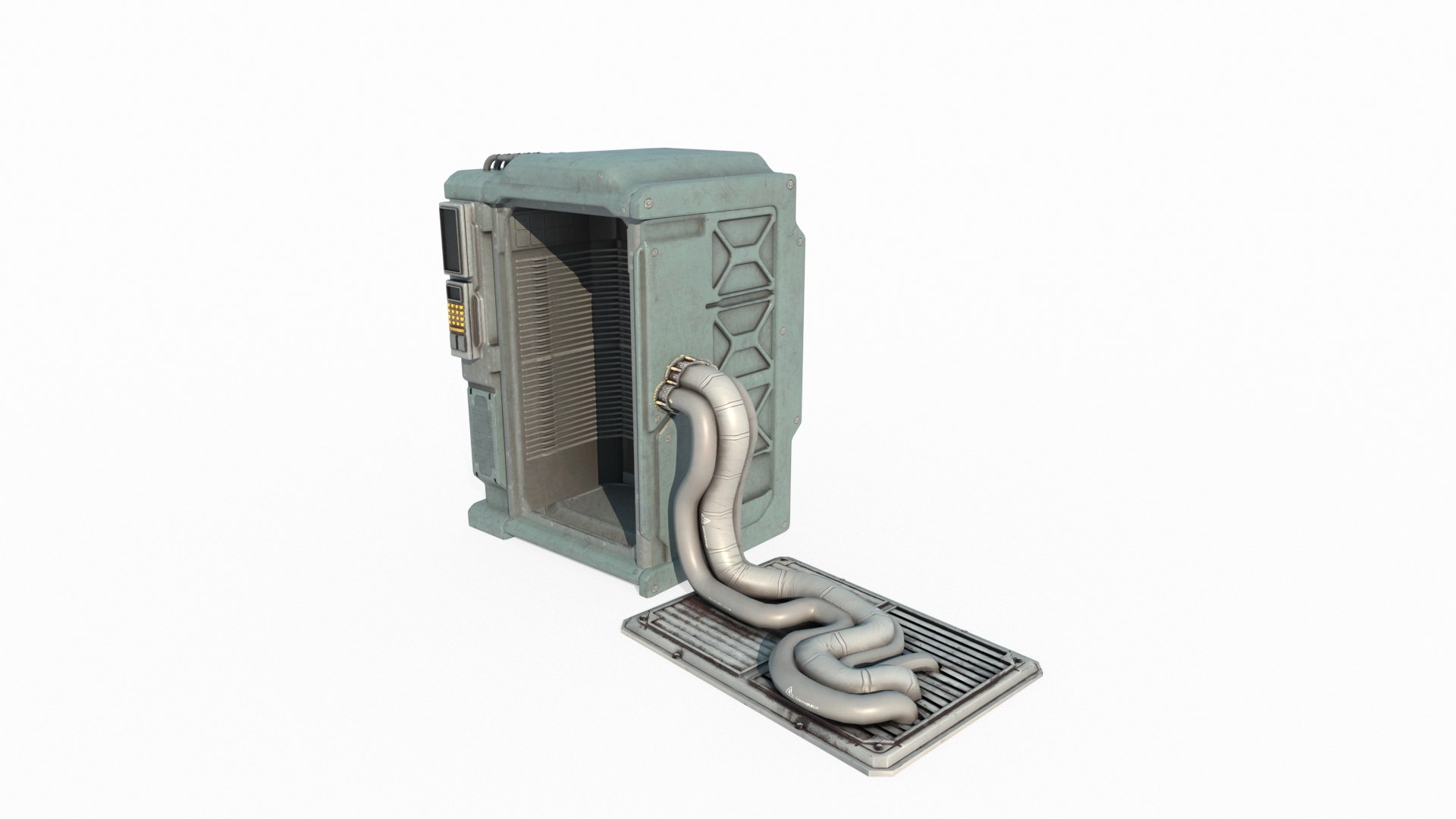 Future Sci-fi Equipment Purification Chamber 3D Model - TurboSquid 2413924