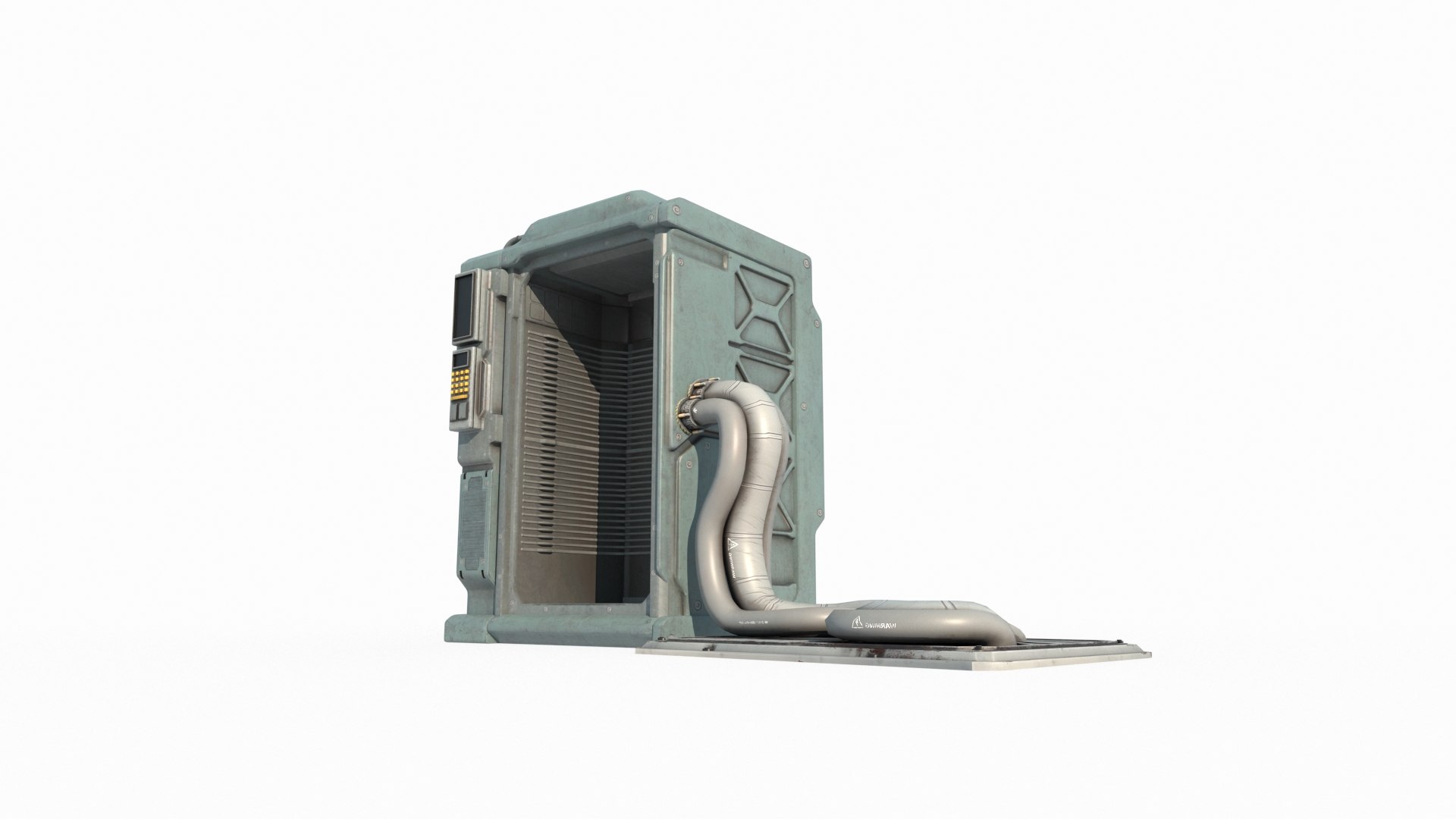Future Sci-fi Equipment Purification Chamber 3D Model - TurboSquid 2413924