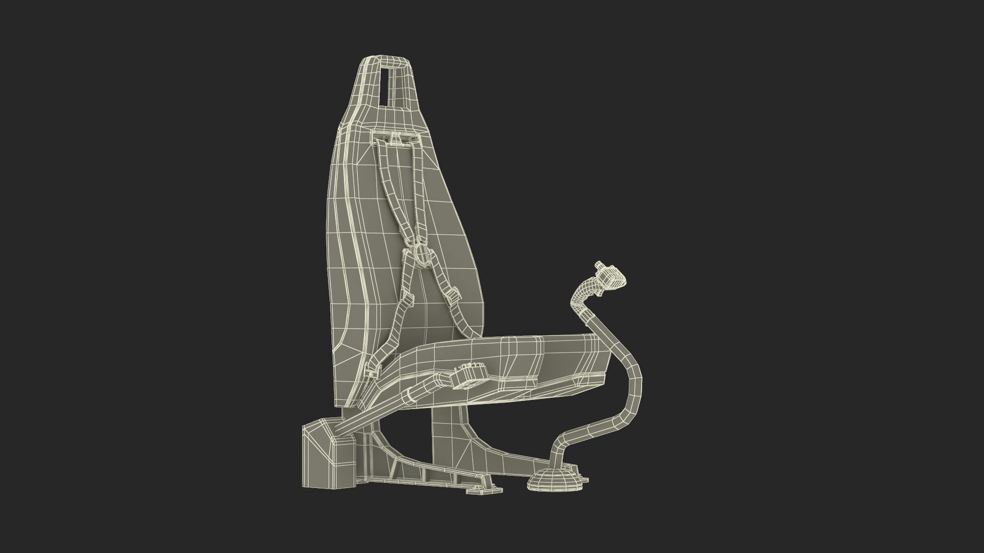 Private Helicopter Pilot Seat Model - TurboSquid 2309999