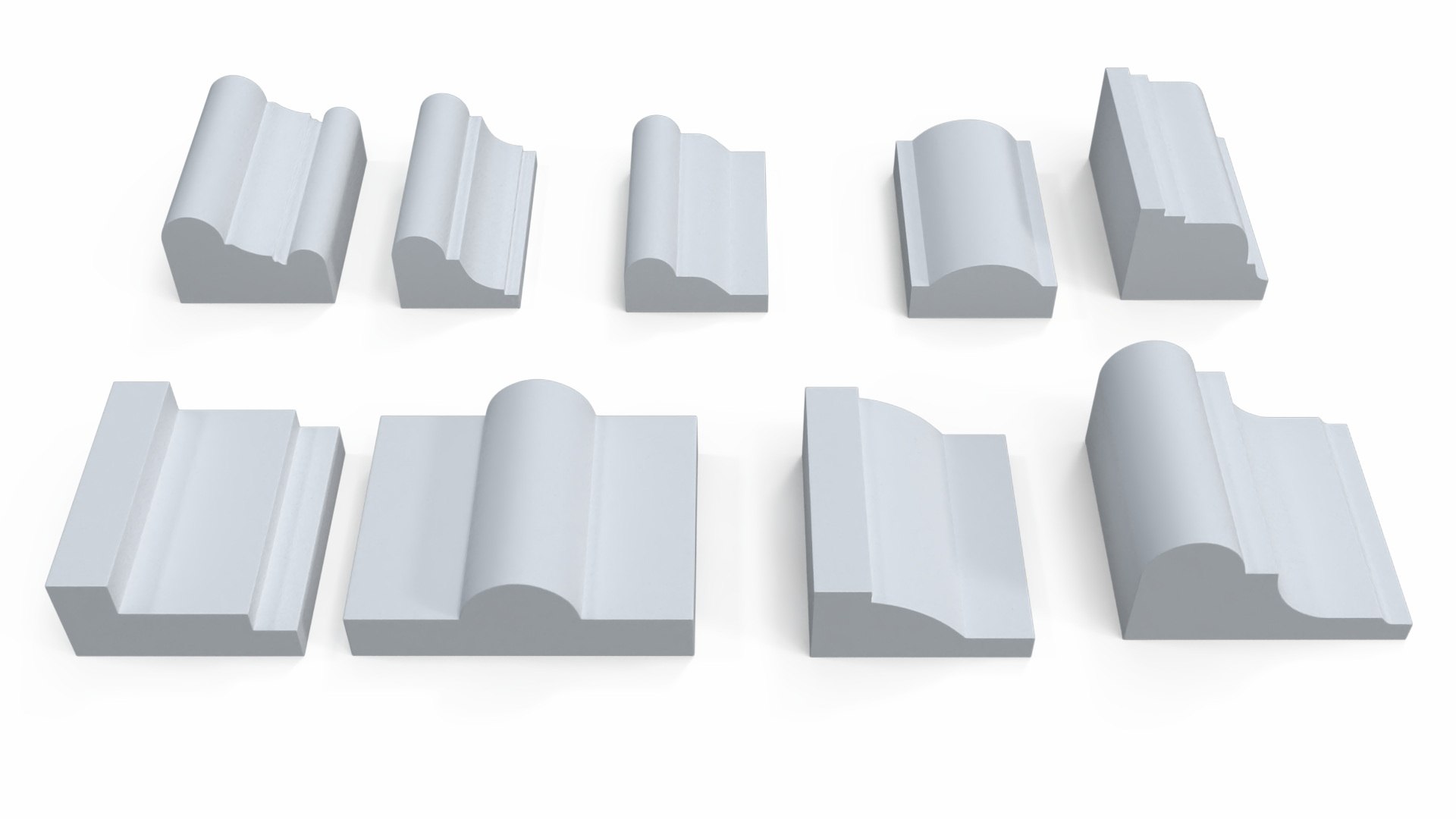 Set Molding Gypsum Part 3 3D Model - TurboSquid 2268613