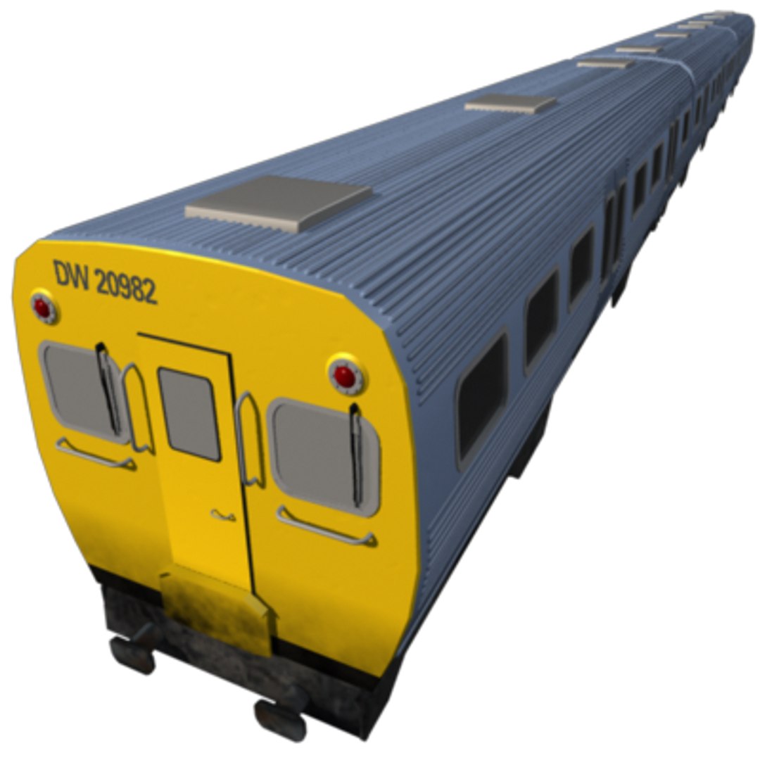 Electric Train 3d Model