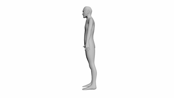 human male basic 3d max