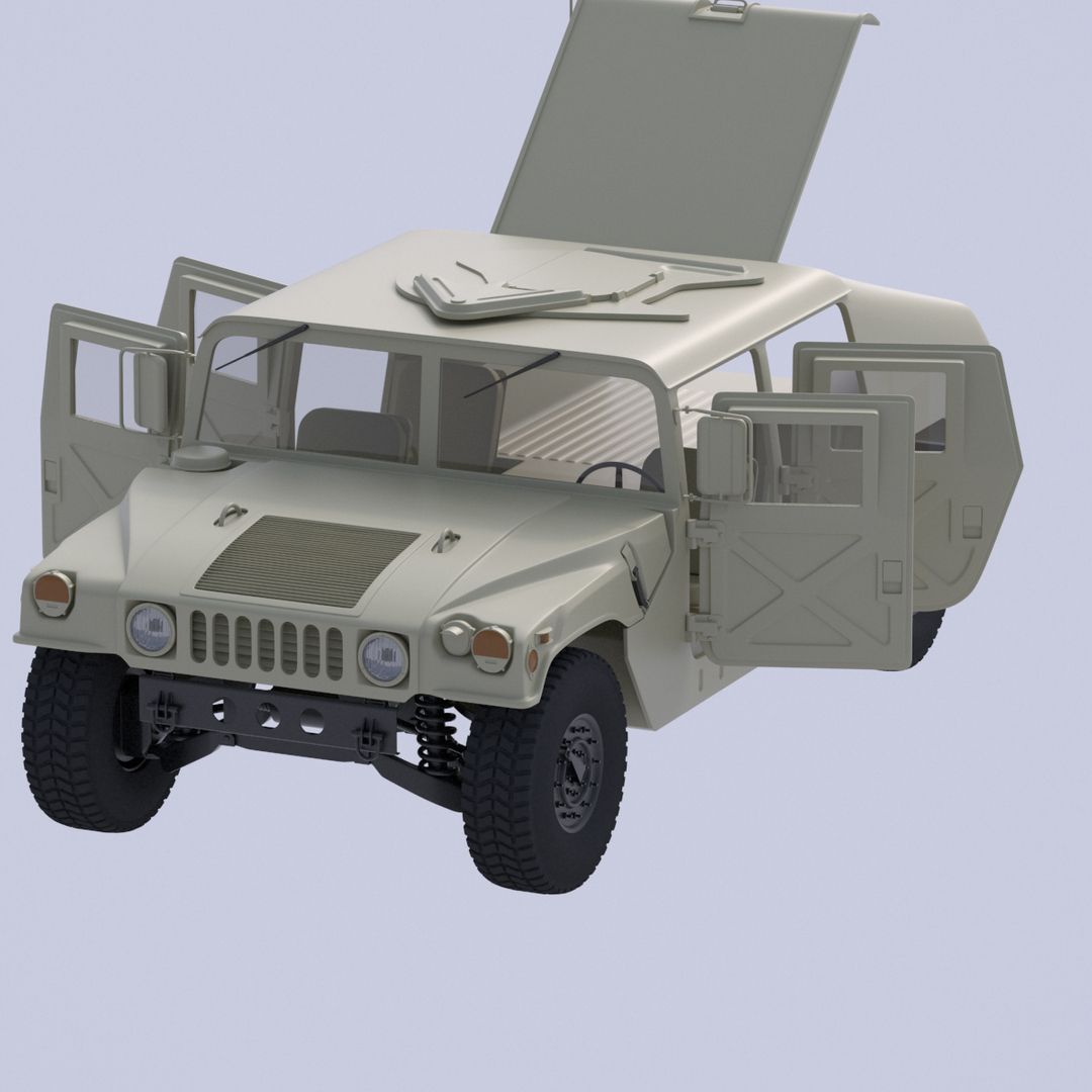 humvee transport 3d model