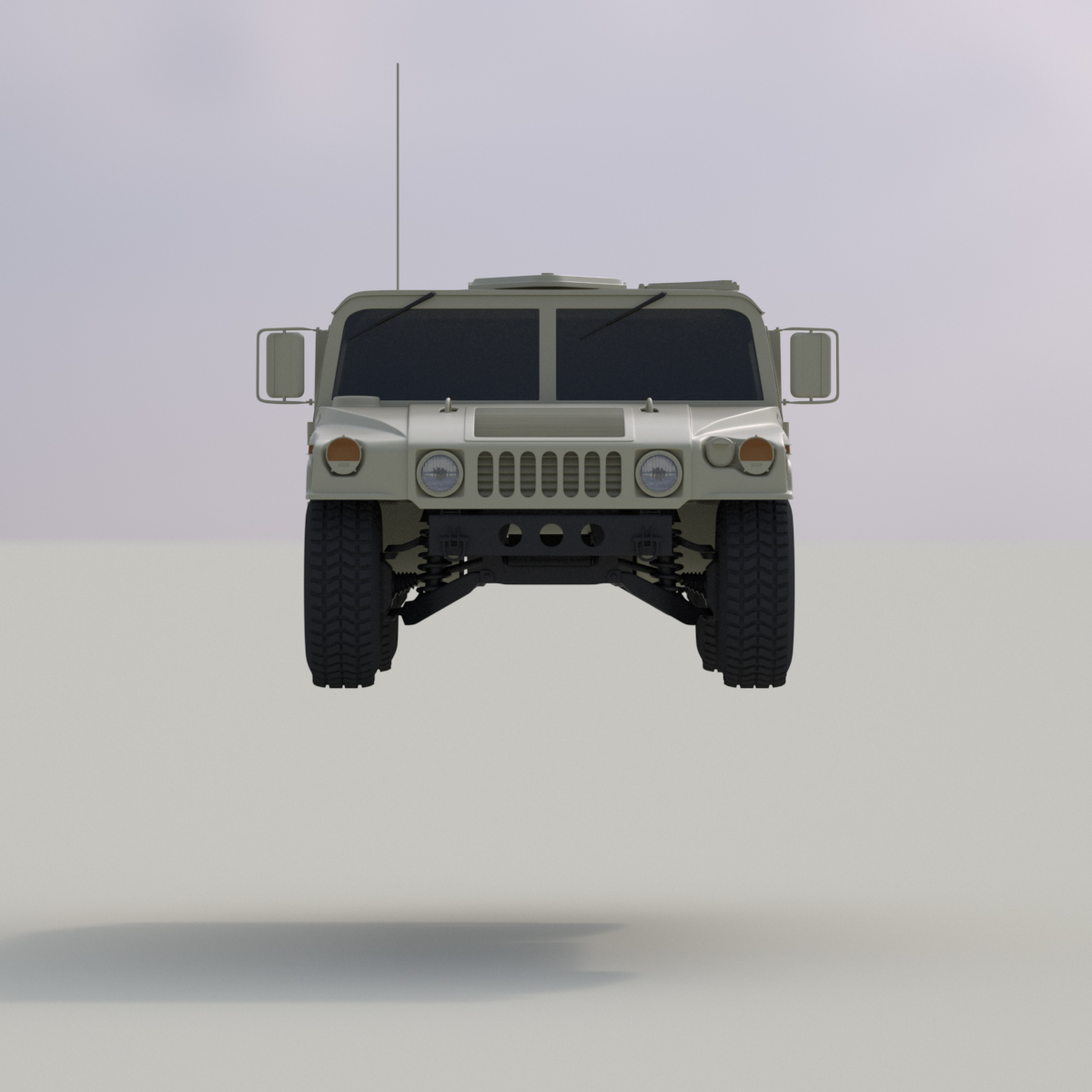 humvee transport 3d model