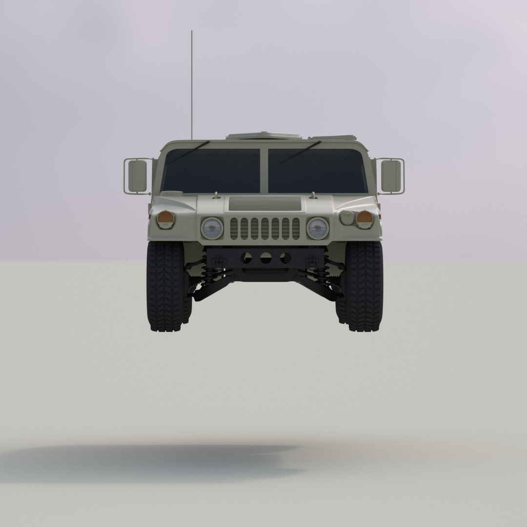 humvee transport 3d model