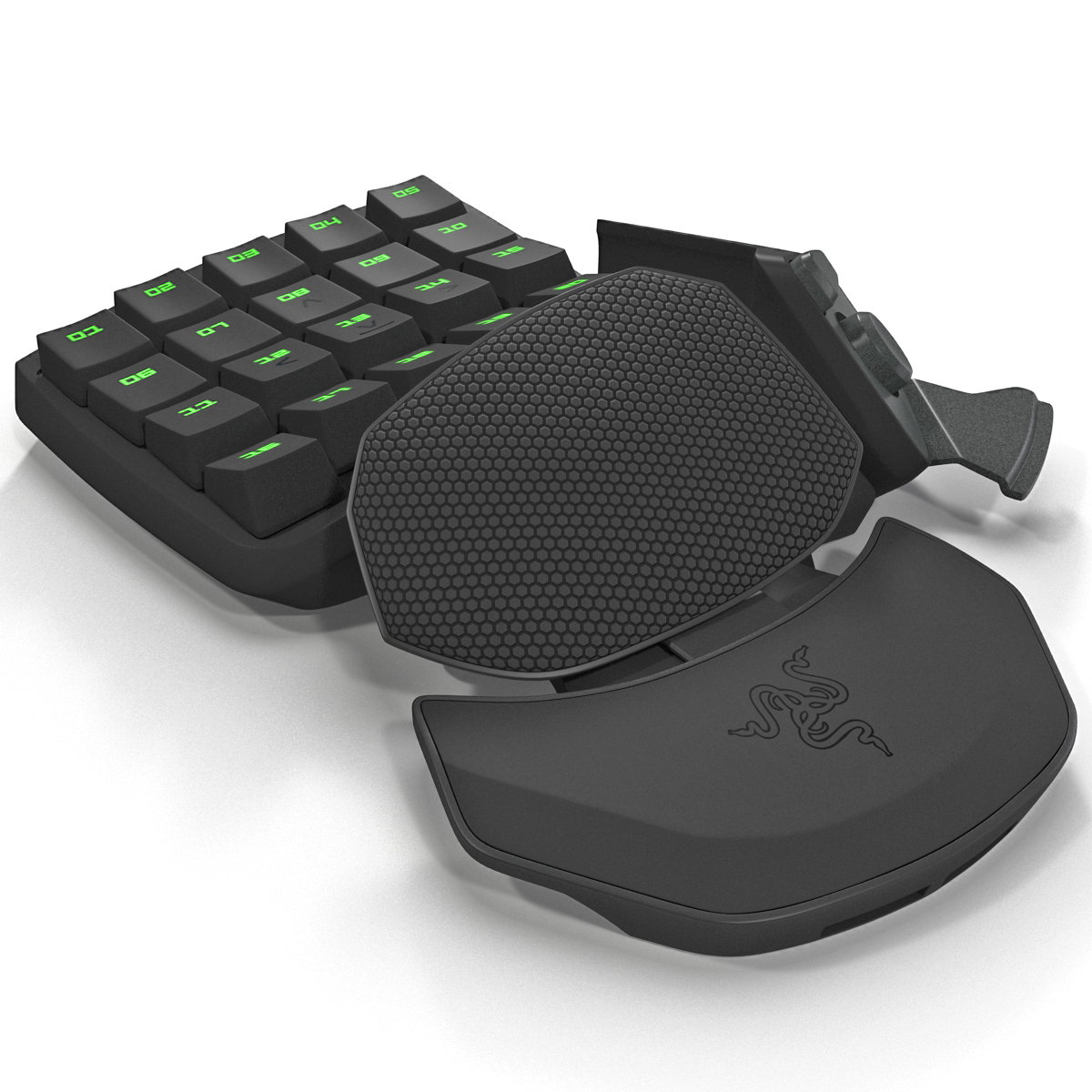 3d model elite gaming keypad razer