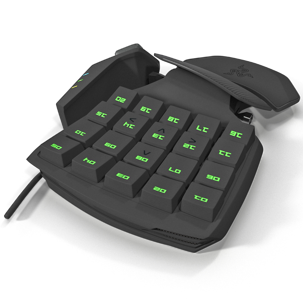 3d model elite gaming keypad razer