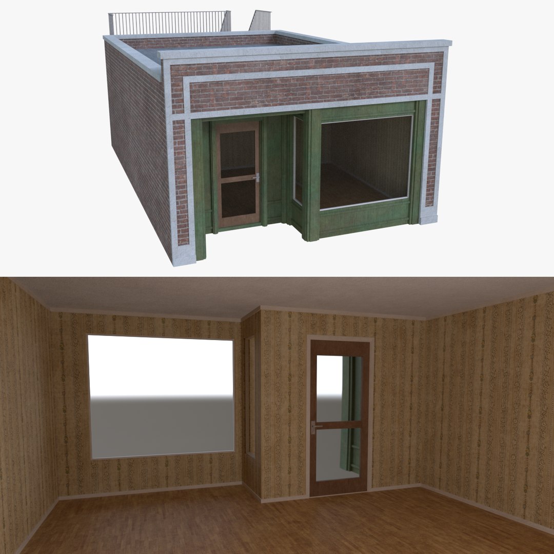 store interior buildings blend