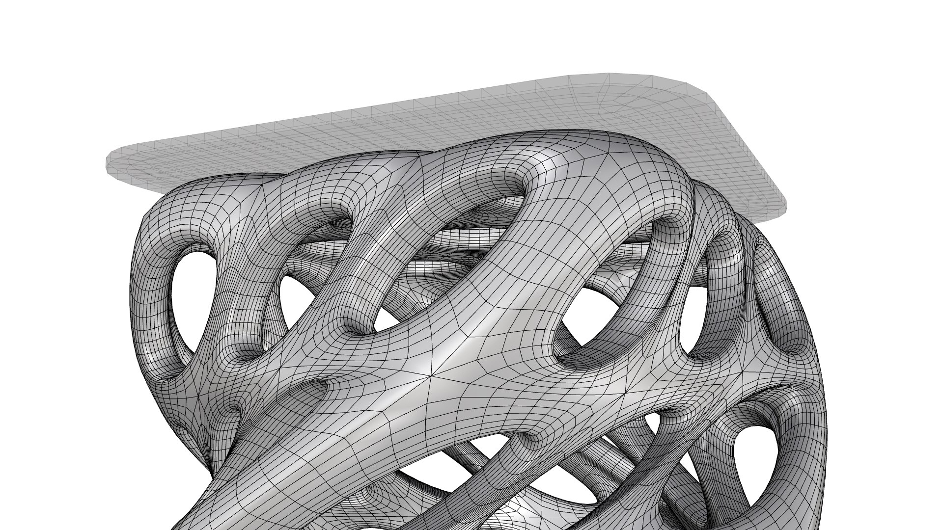 3D Twisted Table HIGH Density - TurboSquid 2179203
