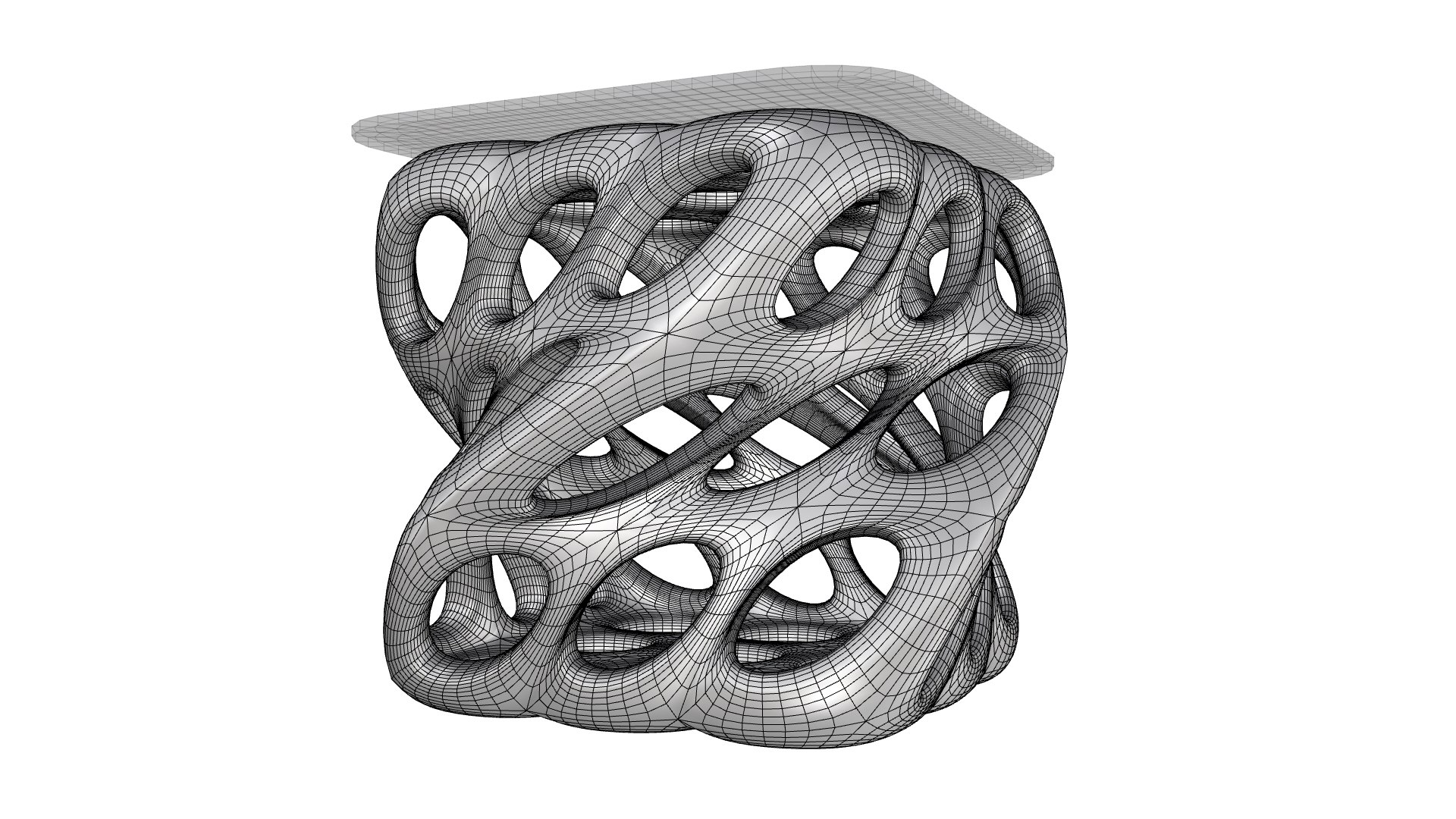 3D Twisted Table HIGH Density - TurboSquid 2179203