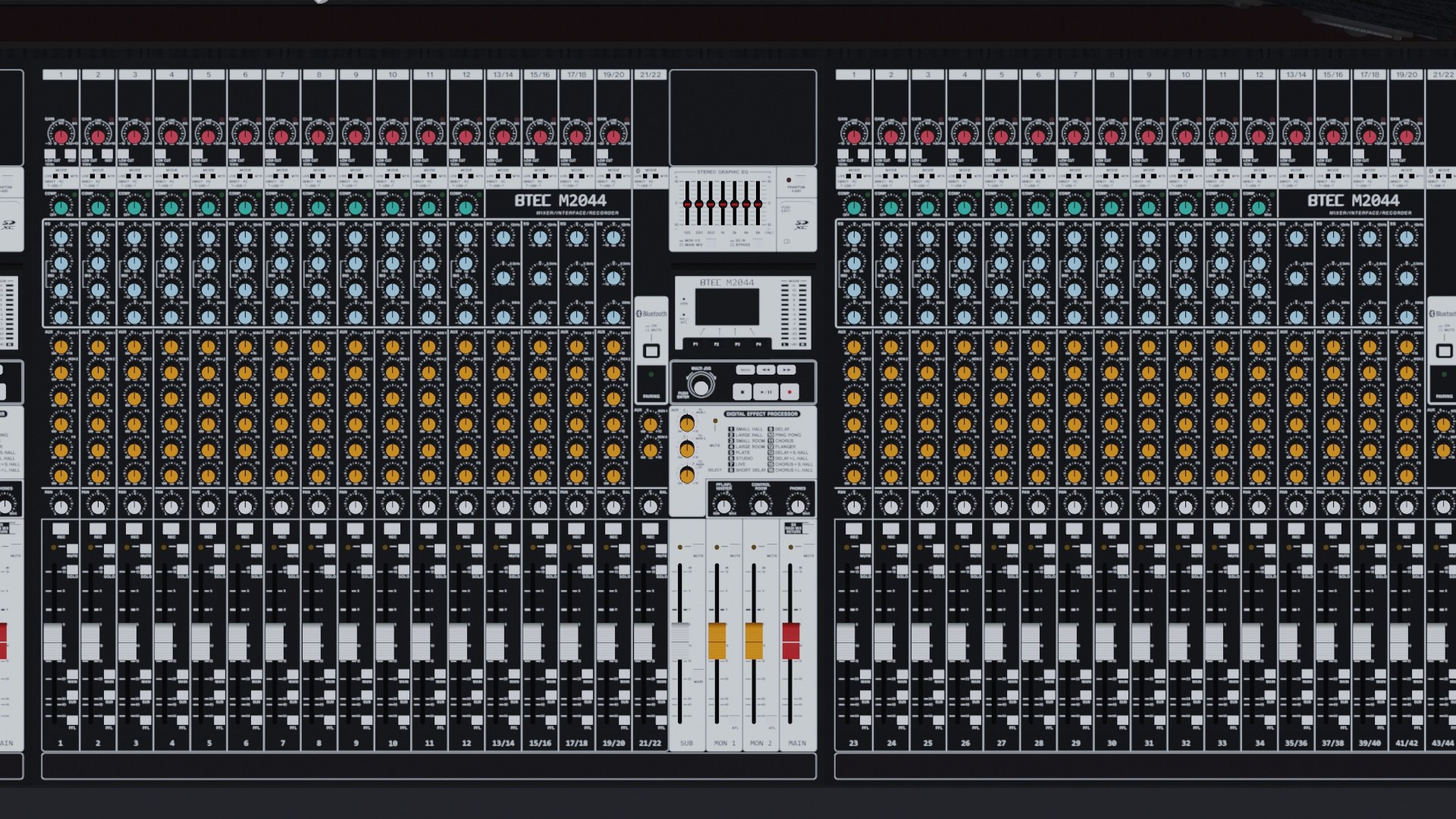 3D Recording Studio Mixing Desk With Monitors Model - TurboSquid 2275803