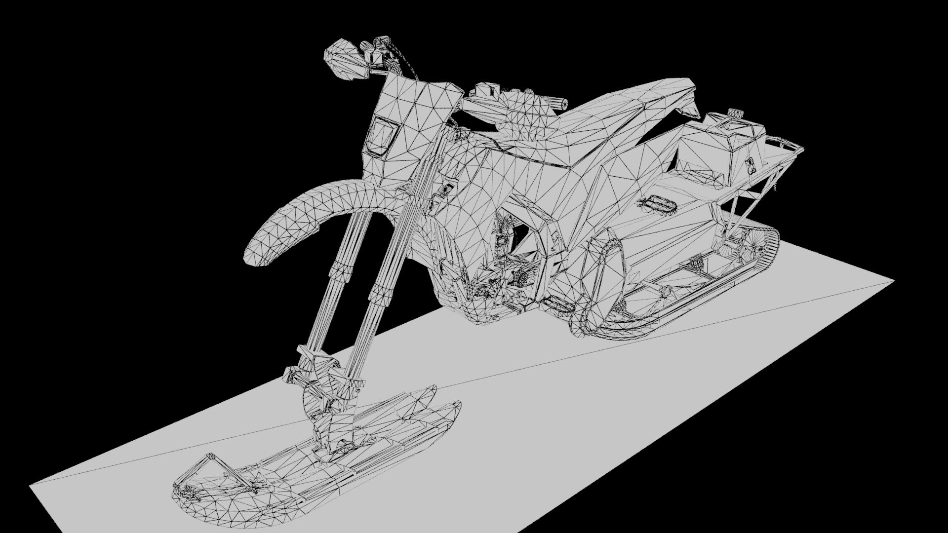 Snow Bike Motor 3D Low Poly Model With 4k PBR Textures 3D Model - TurboSquid 2178625