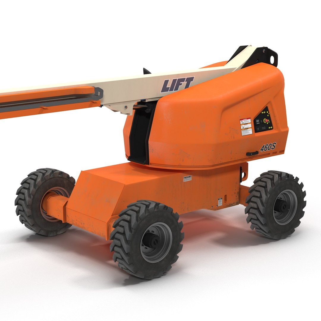 3d telescopic boom lift generic model