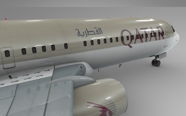 3D boeing 737-8 qatar airways - TurboSquid 1708634