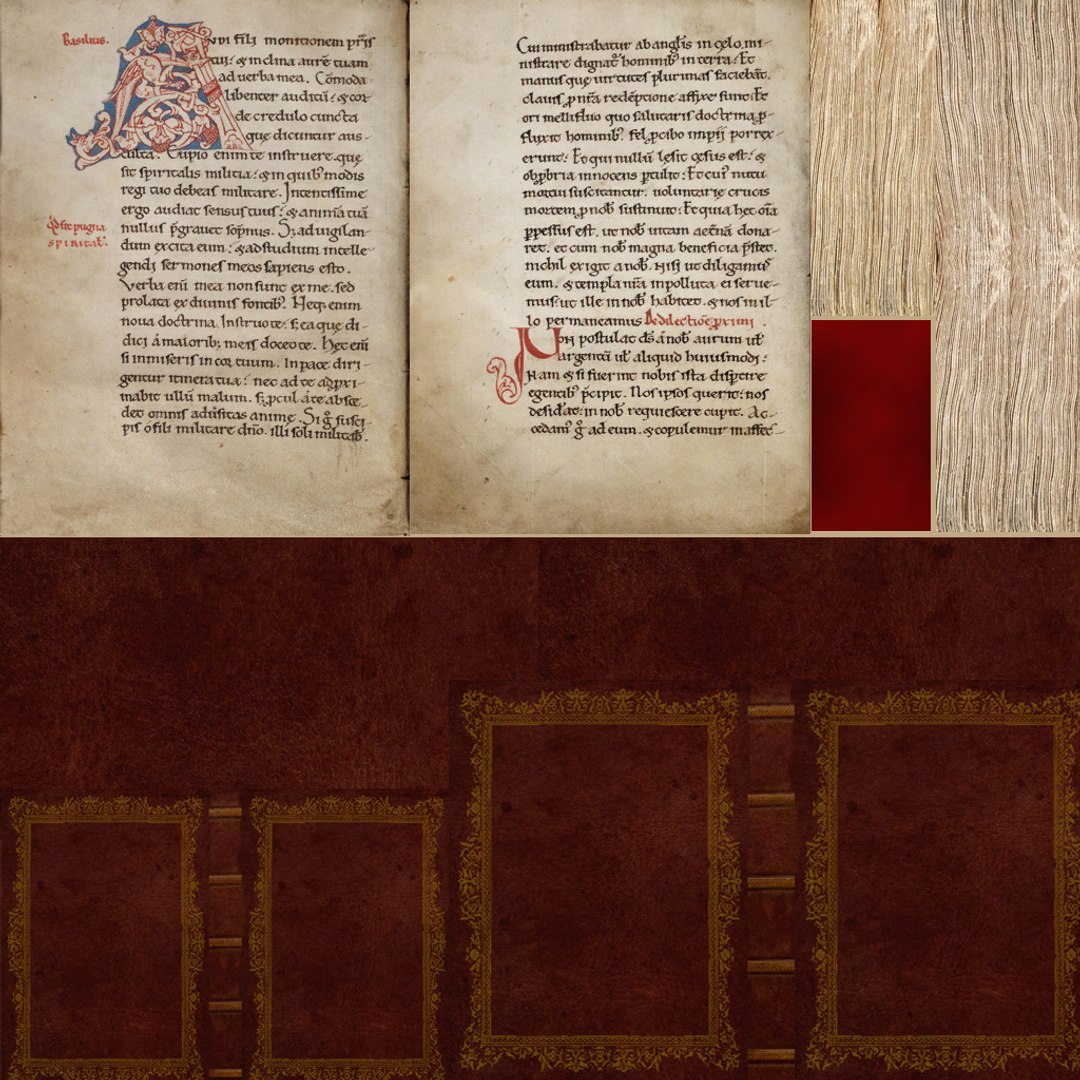 3d Medieval Book