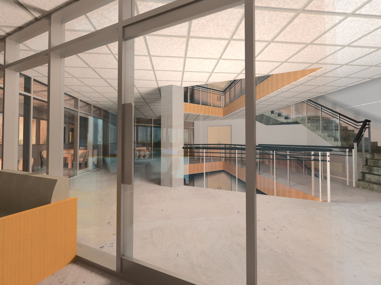 Modern town hall lite 3D model - TurboSquid 1343382