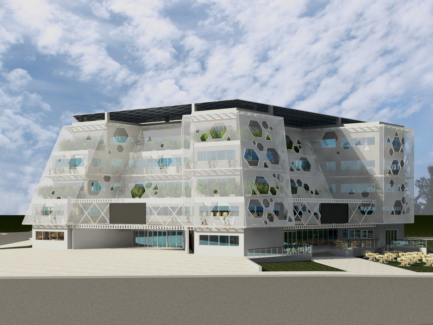 Modern town hall lite 3D model - TurboSquid 1343382