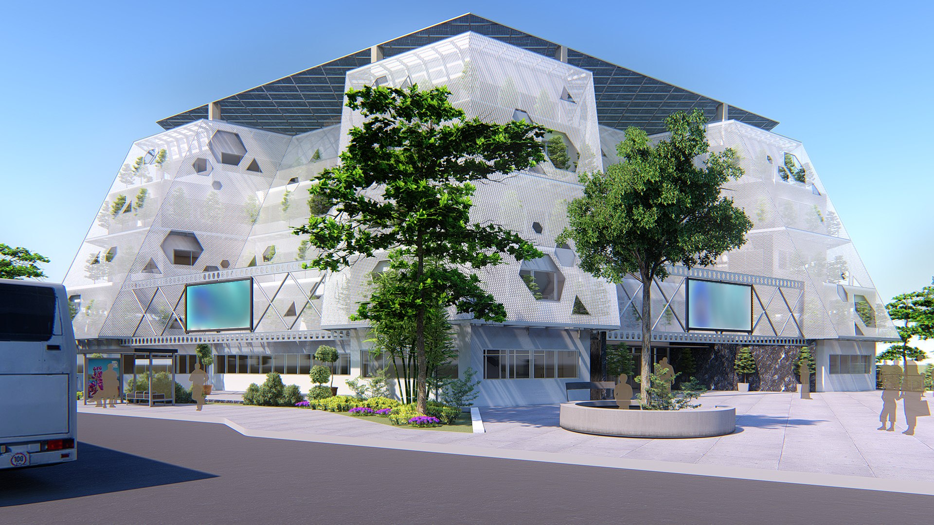 Modern town hall lite 3D model - TurboSquid 1343382