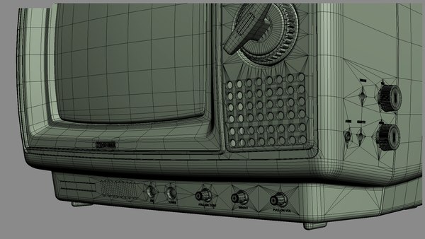 3ds max retro portable tvs