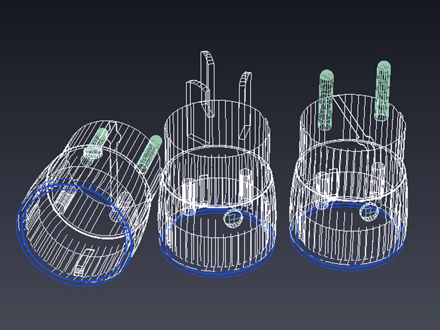 3d plug adaptor model