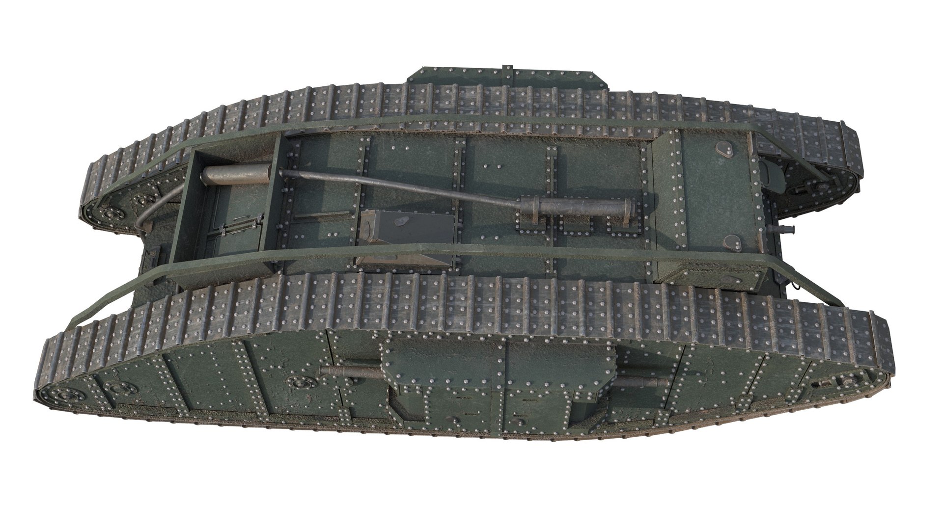 3D Mark IV Female Tank - TurboSquid 2241556