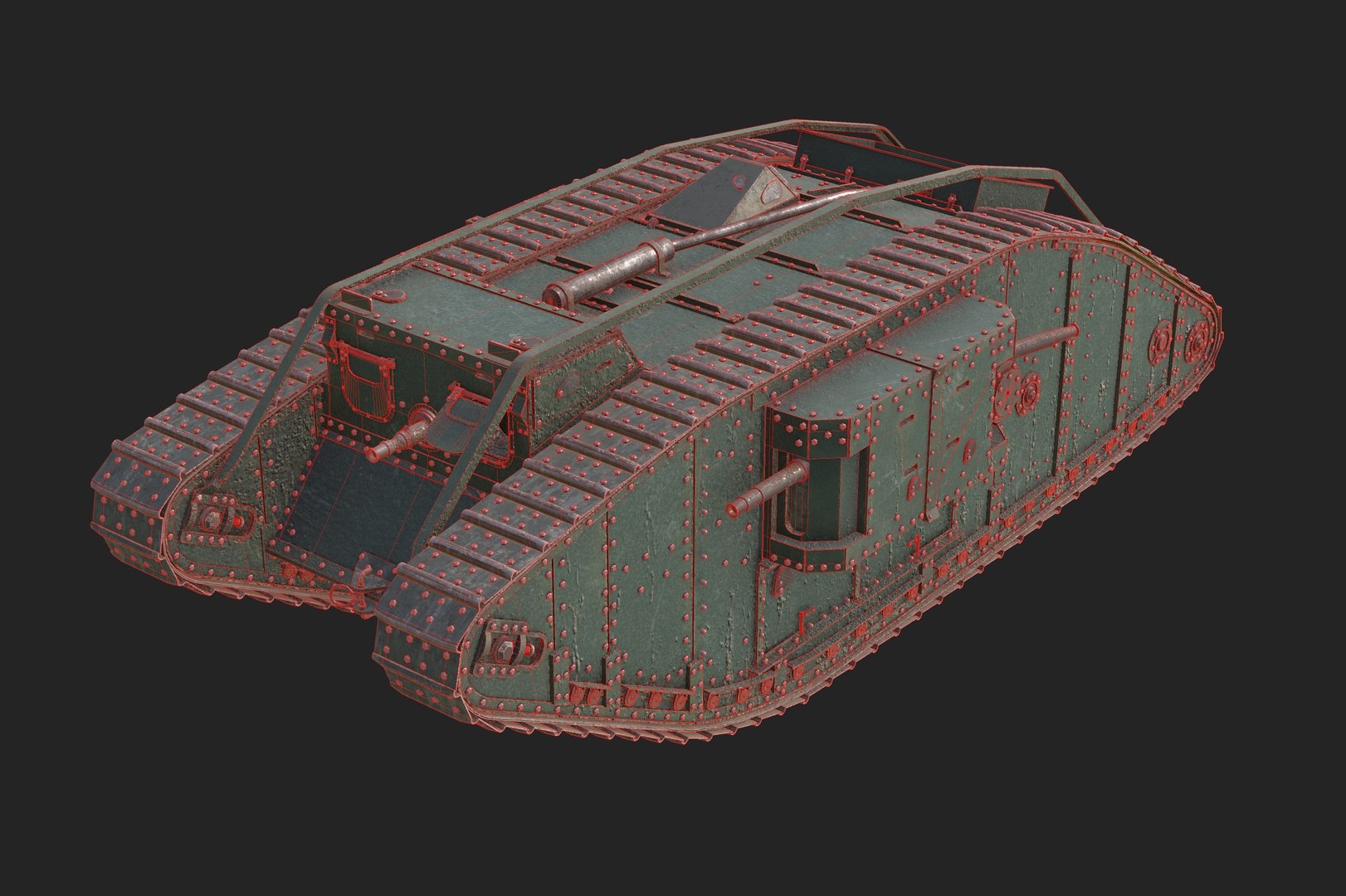 3D Mark IV Female Tank - TurboSquid 2241556