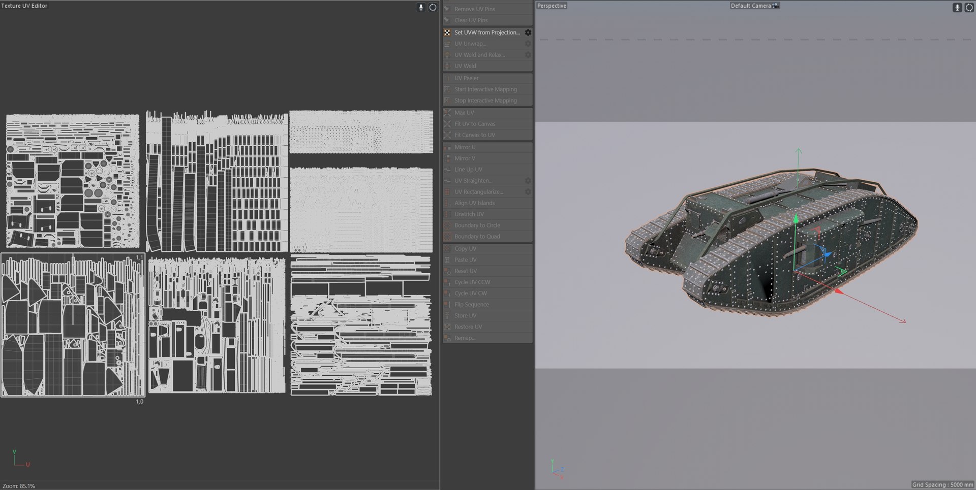 3D Mark IV Female Tank - TurboSquid 2241556