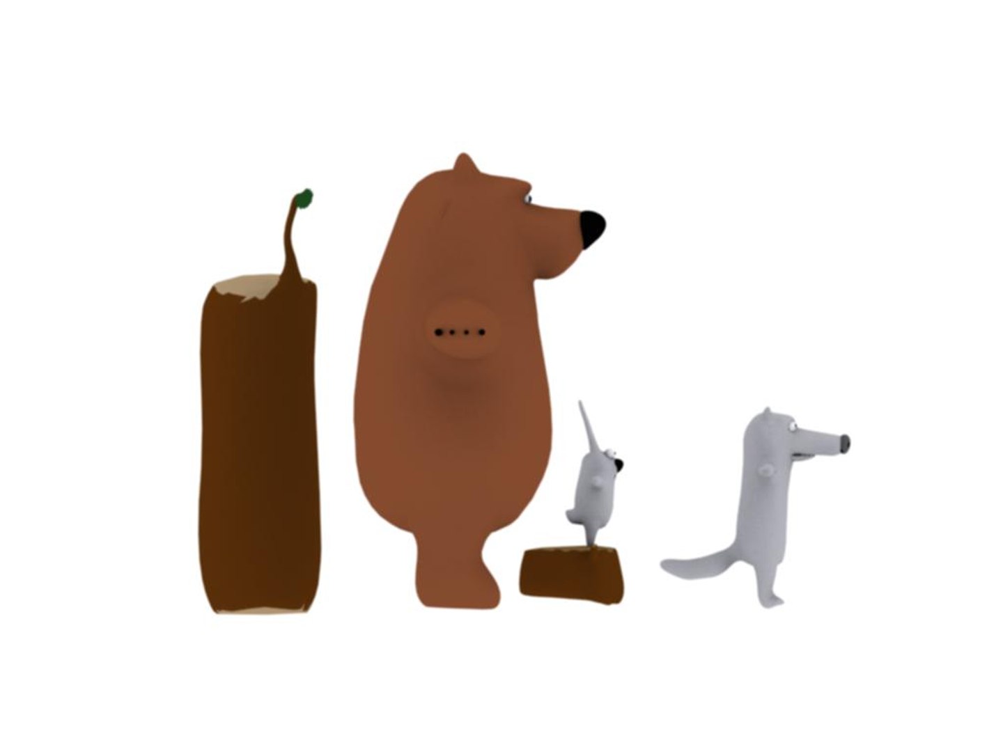 Free Max Model Cartoon Log Jam