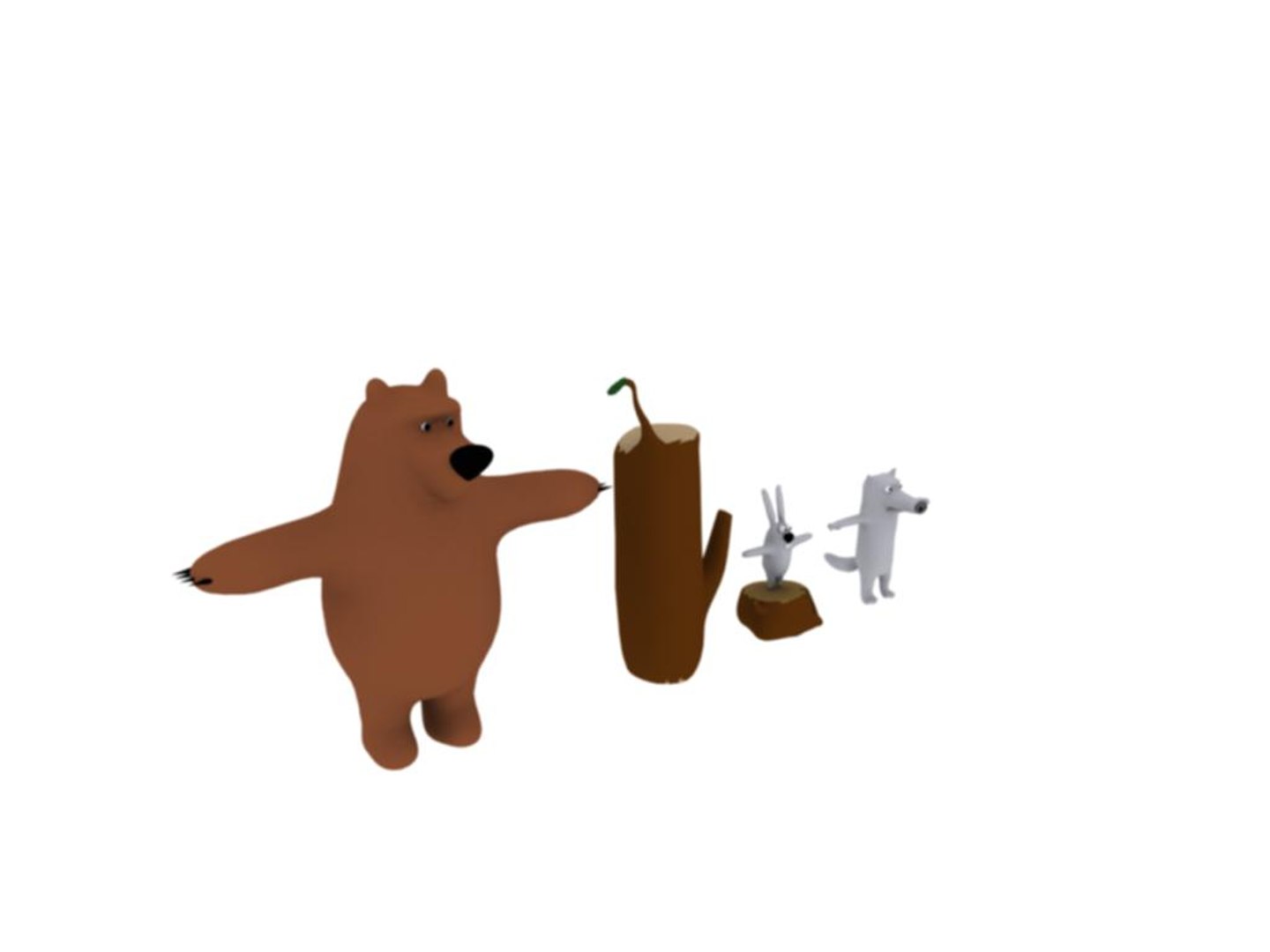 Free Max Model Cartoon Log Jam