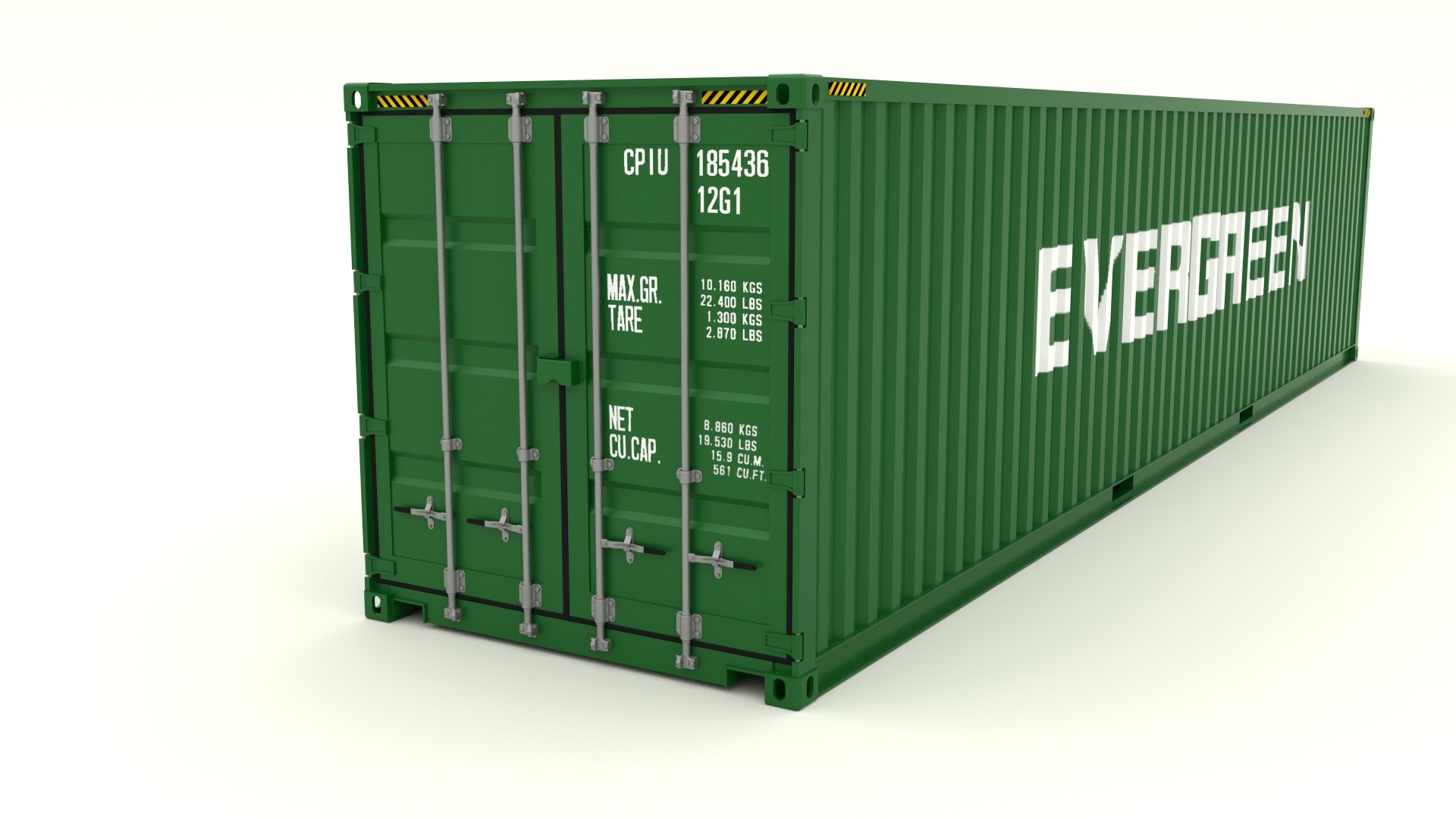 3d shipping container model