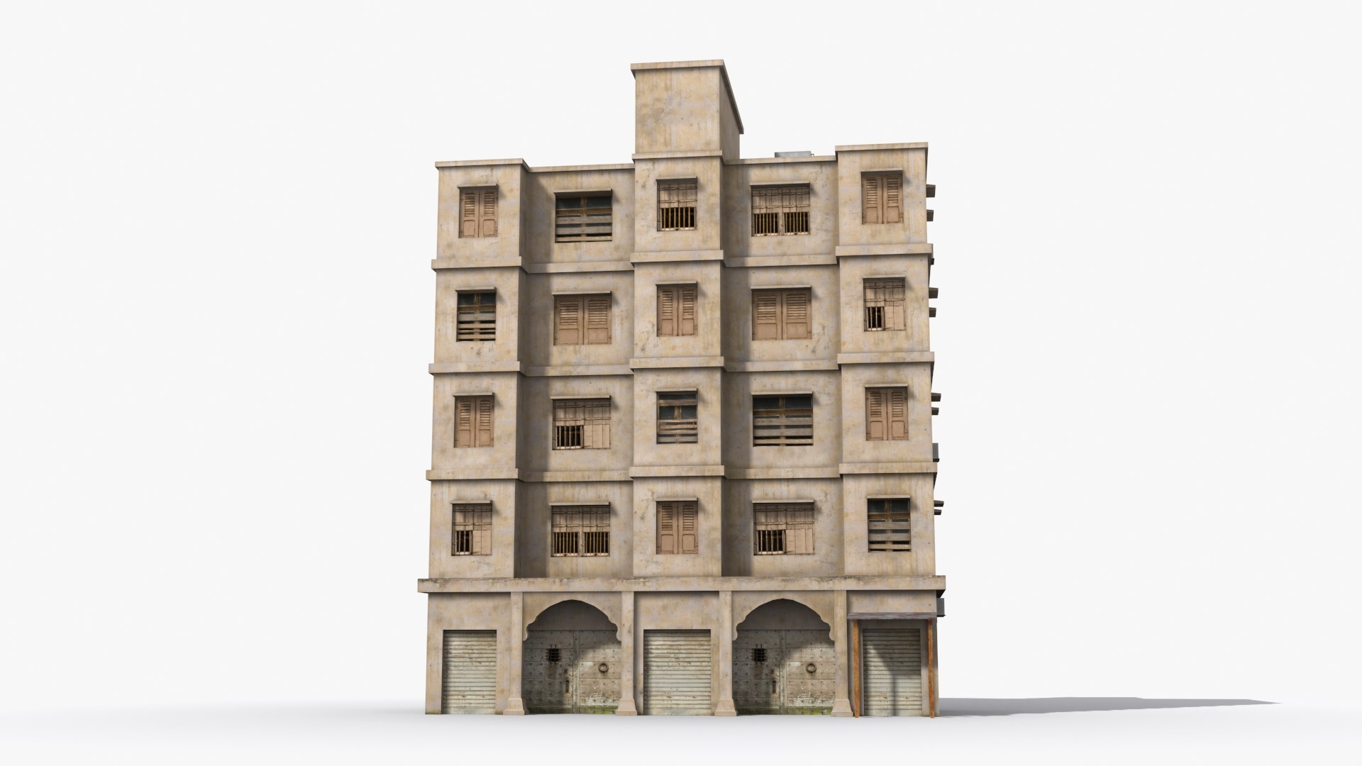 Arab Middle East Building X17 3D Model - TurboSquid 1901820