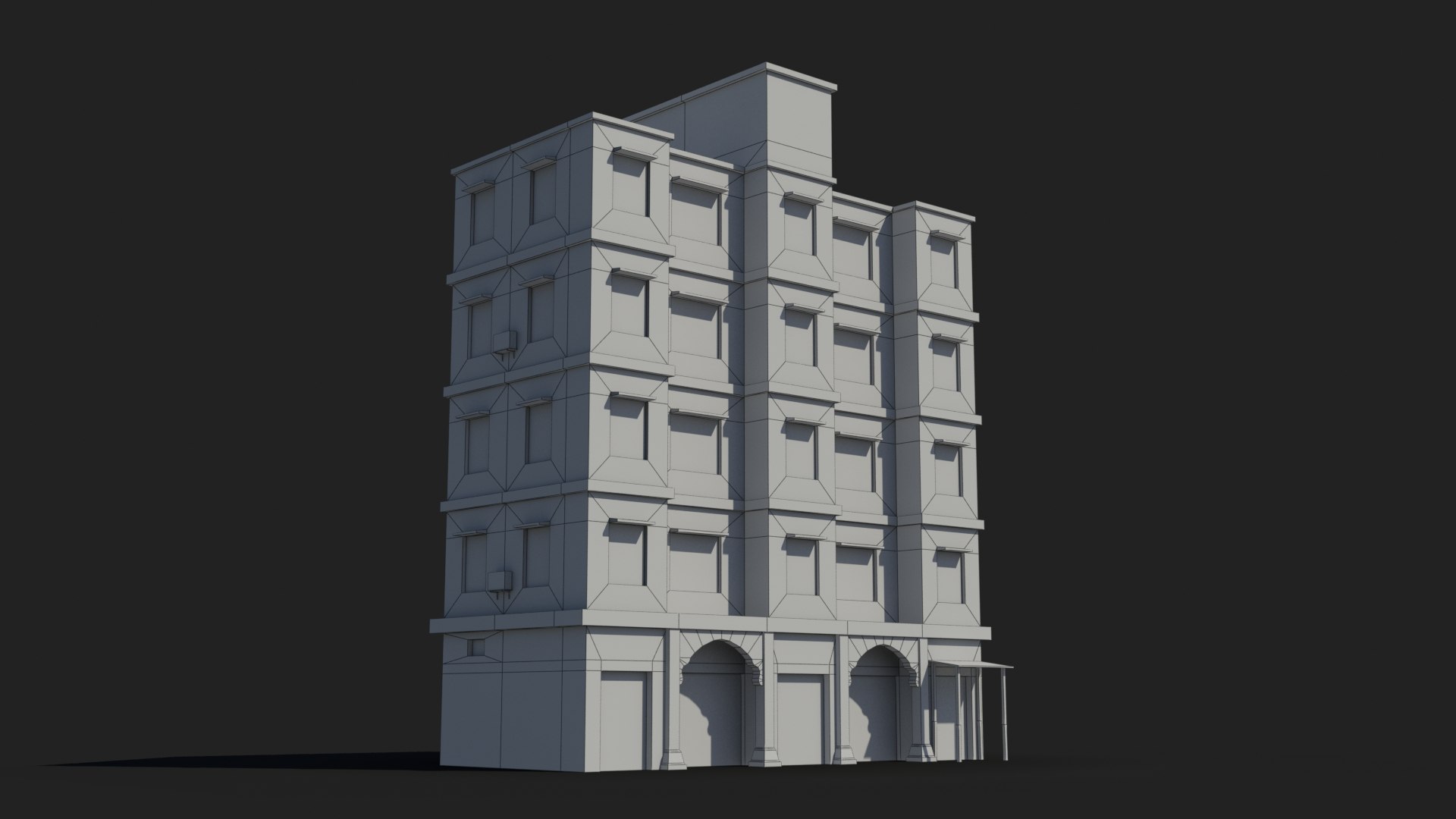 Arab Middle East Building X17 3D Model - TurboSquid 1901820