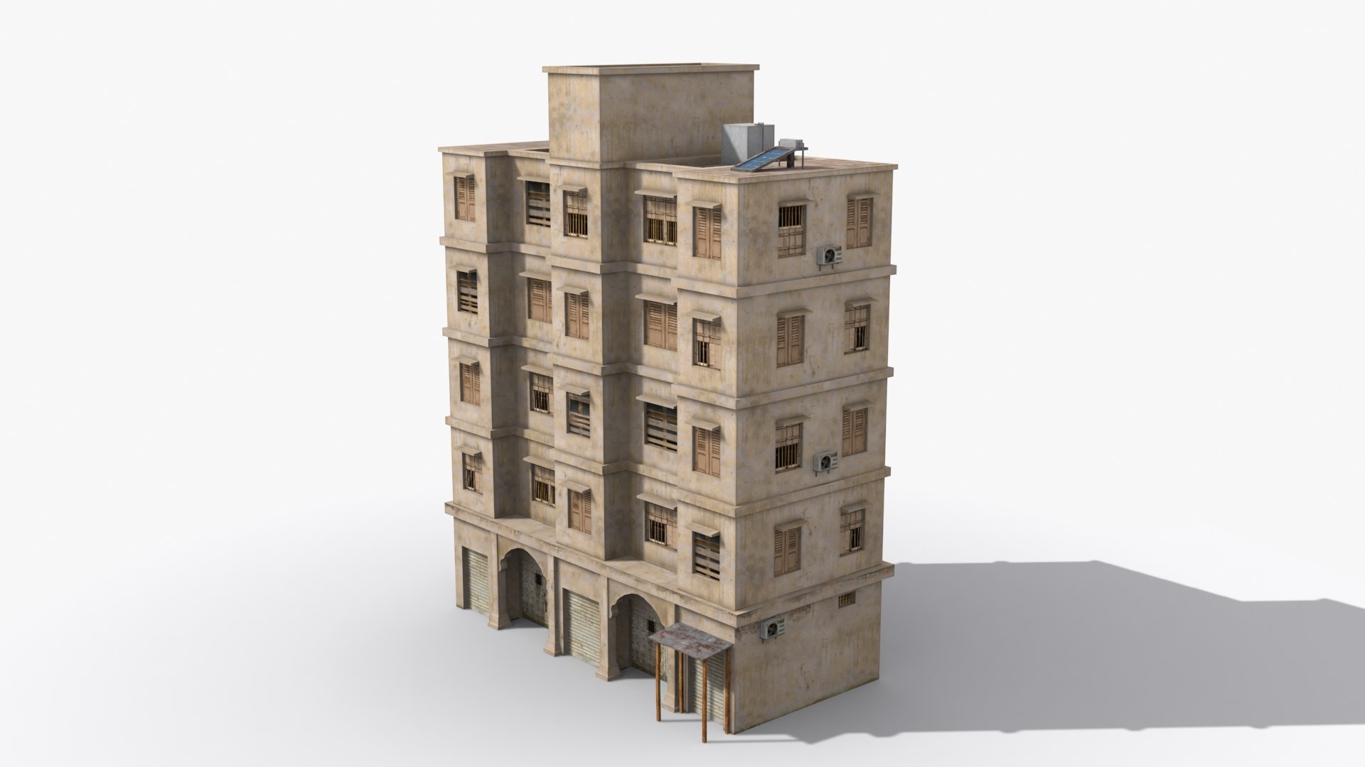 Arab Middle East Building X17 3D Model - TurboSquid 1901820