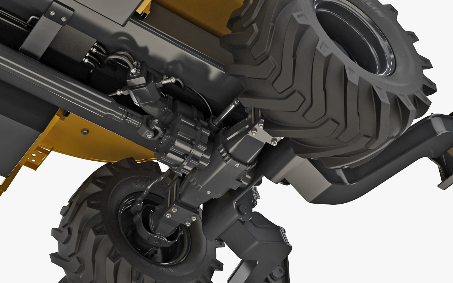 3D Wheeled Mini Excavator Generic - TurboSquid 2041646