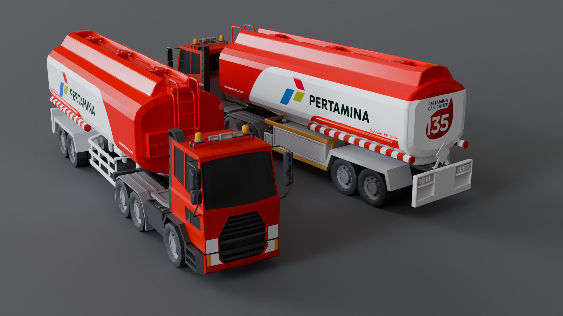 Indonesia Pertamina Petrol Tanker Car 070518 3D Model - TurboSquid 2226011
