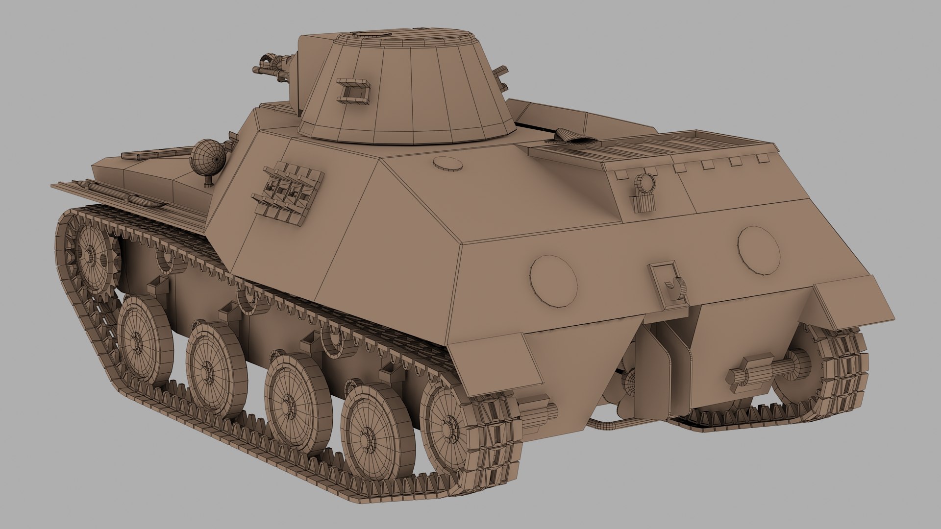 3D Ww2 Amphibious T40 Tank Track Model - TurboSquid 1632797