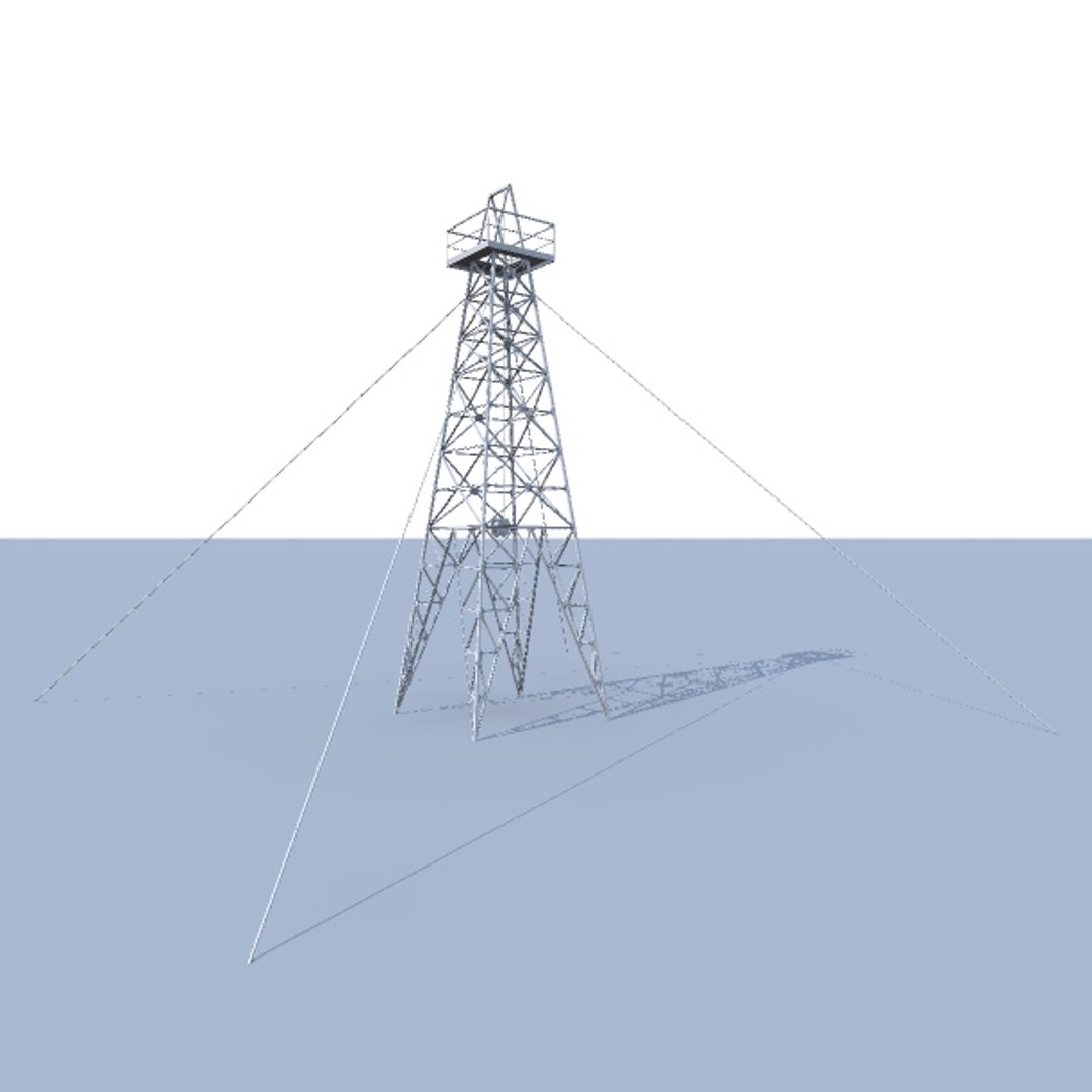 3d Model Oil Tower