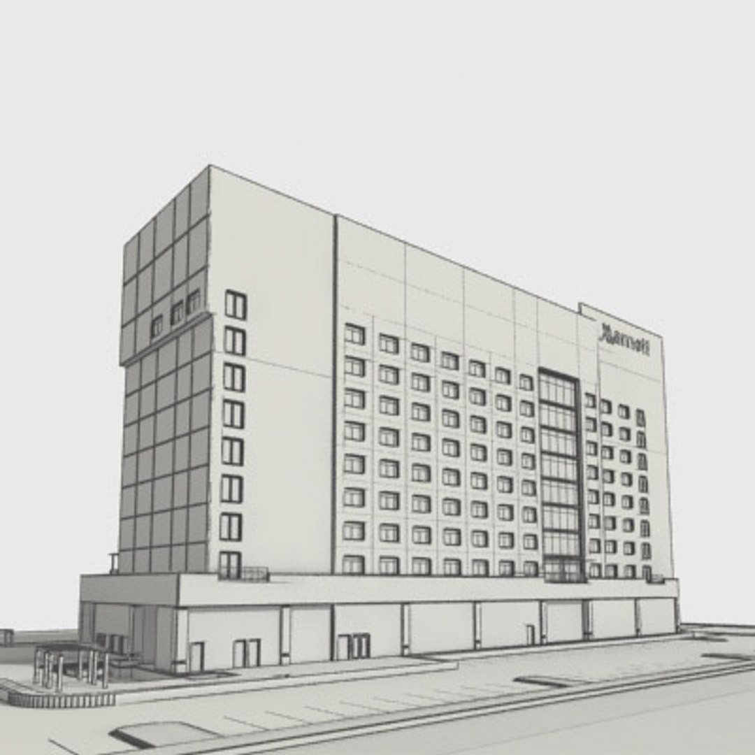 City Hotel 3d Model