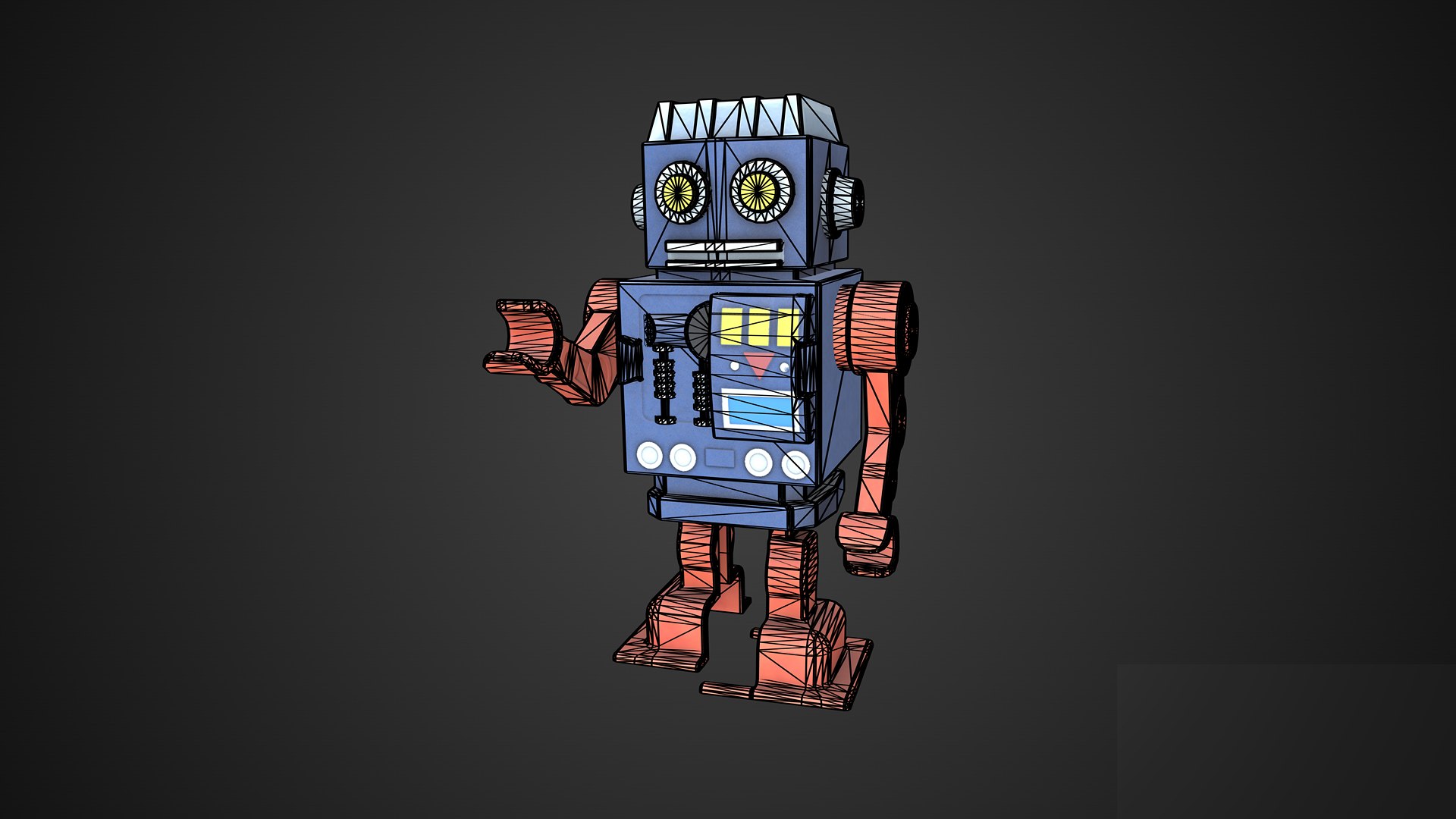 Game Ready Toy Robot Model - TurboSquid 2076783