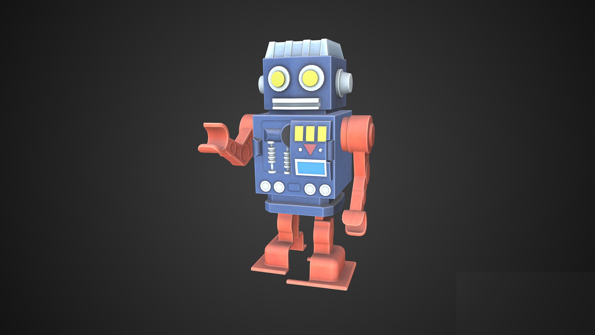 Game Ready Toy Robot Model - TurboSquid 2076783