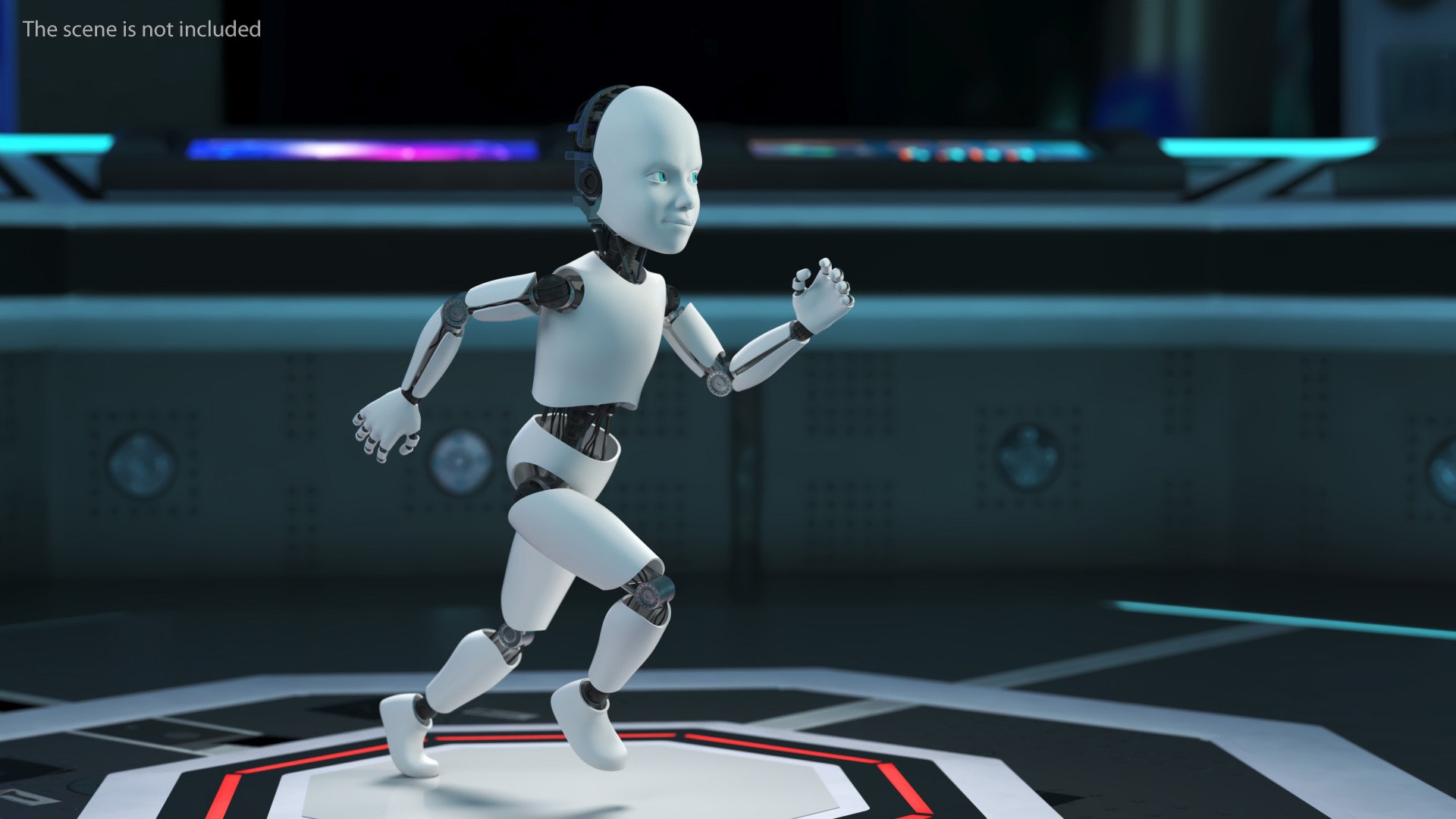 3D Cyborg Baby In Running Pose Model - TurboSquid 2378288