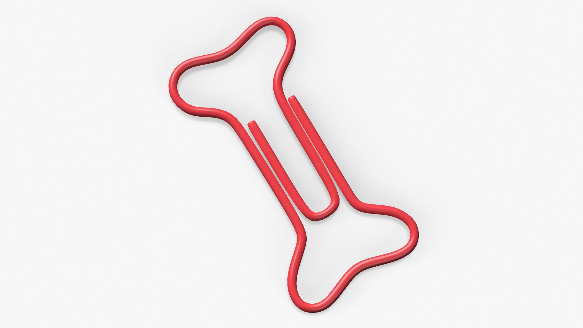 3D Bone Shaped Paper Clip Model - TurboSquid 2193875