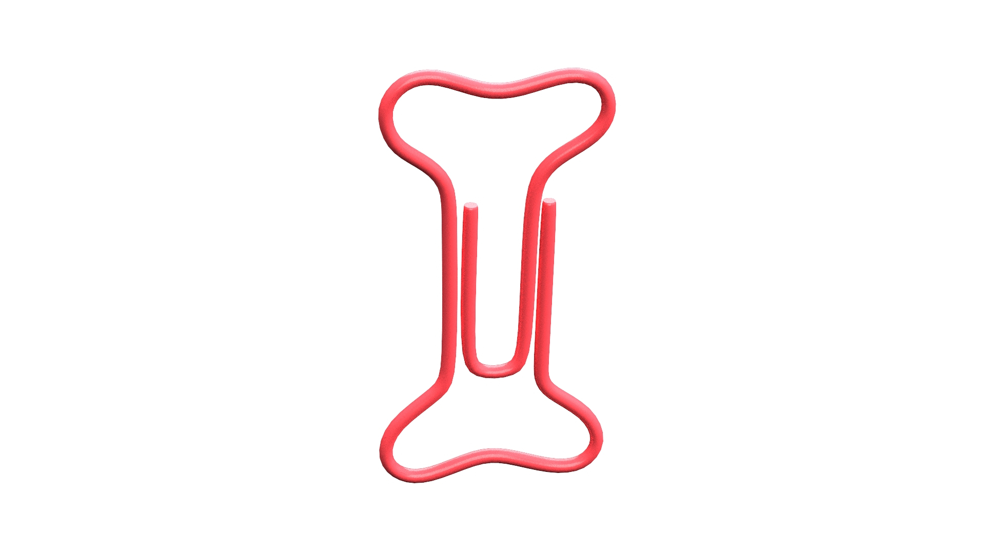 3D Bone Shaped Paper Clip Model - TurboSquid 2193875