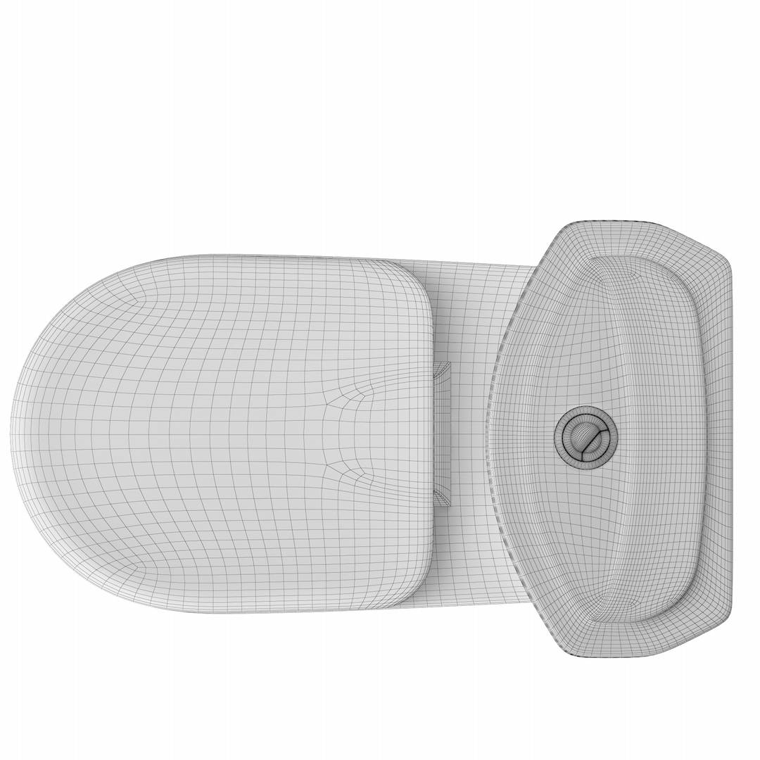 modelo 3d Inodoro EWC de dos piezas - TurboSquid 1693589