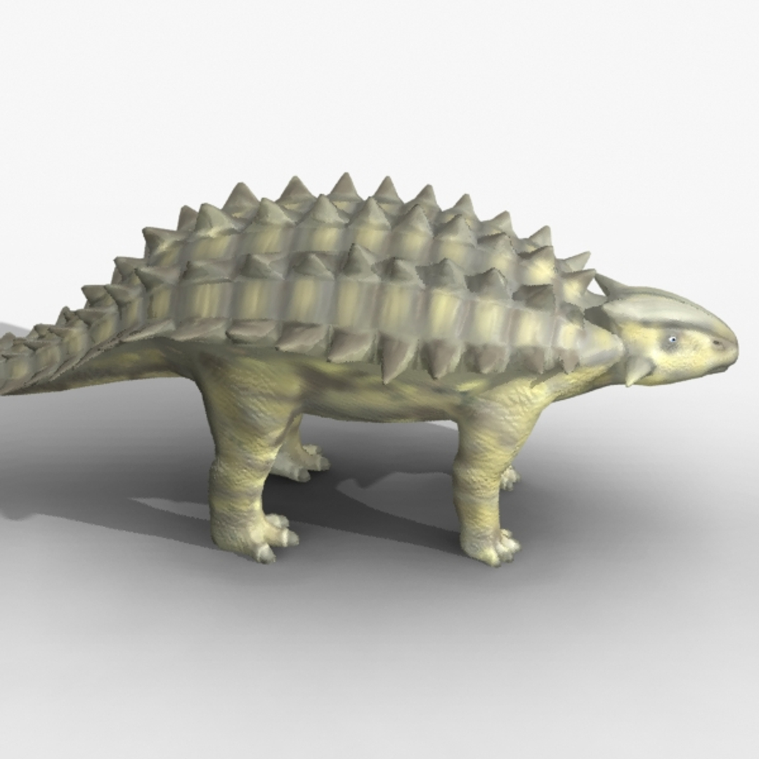rigged ankylosaurus 3d model