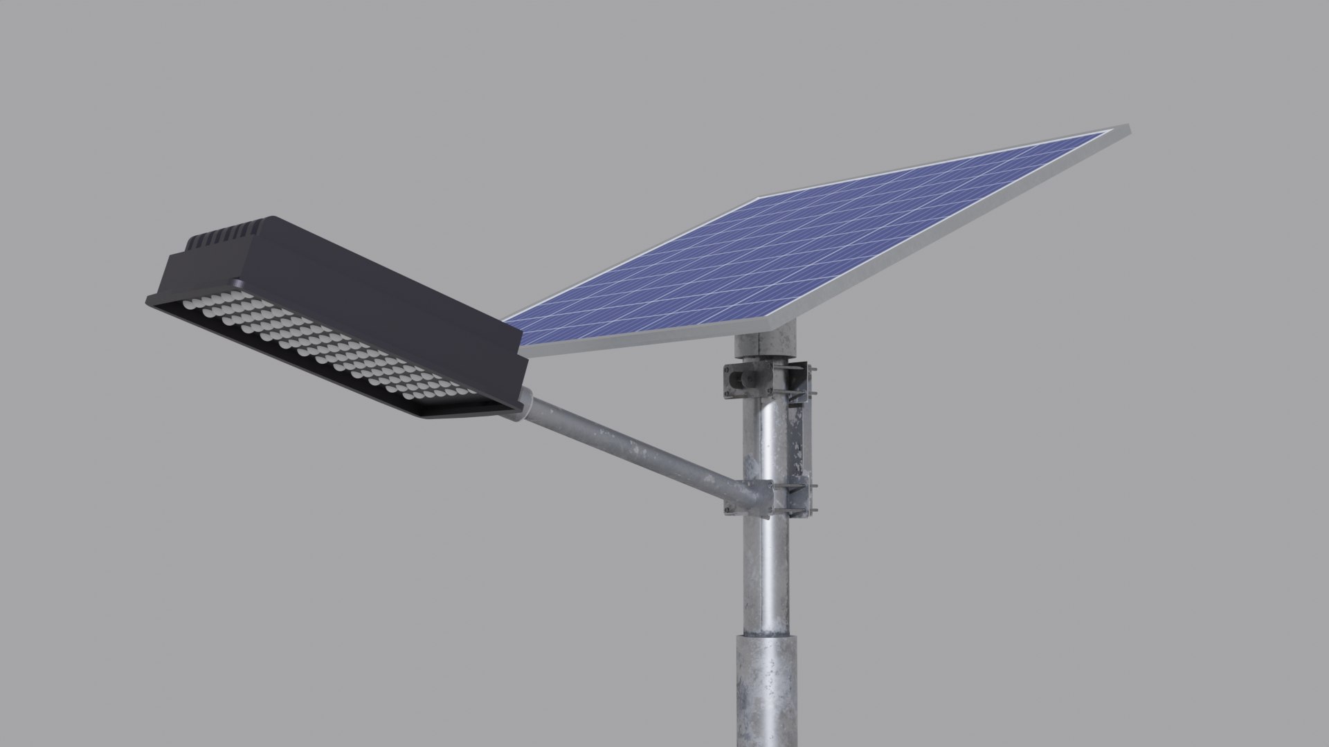 Realistic Solar Street Lamp 3D Asset Model - TurboSquid 2271737