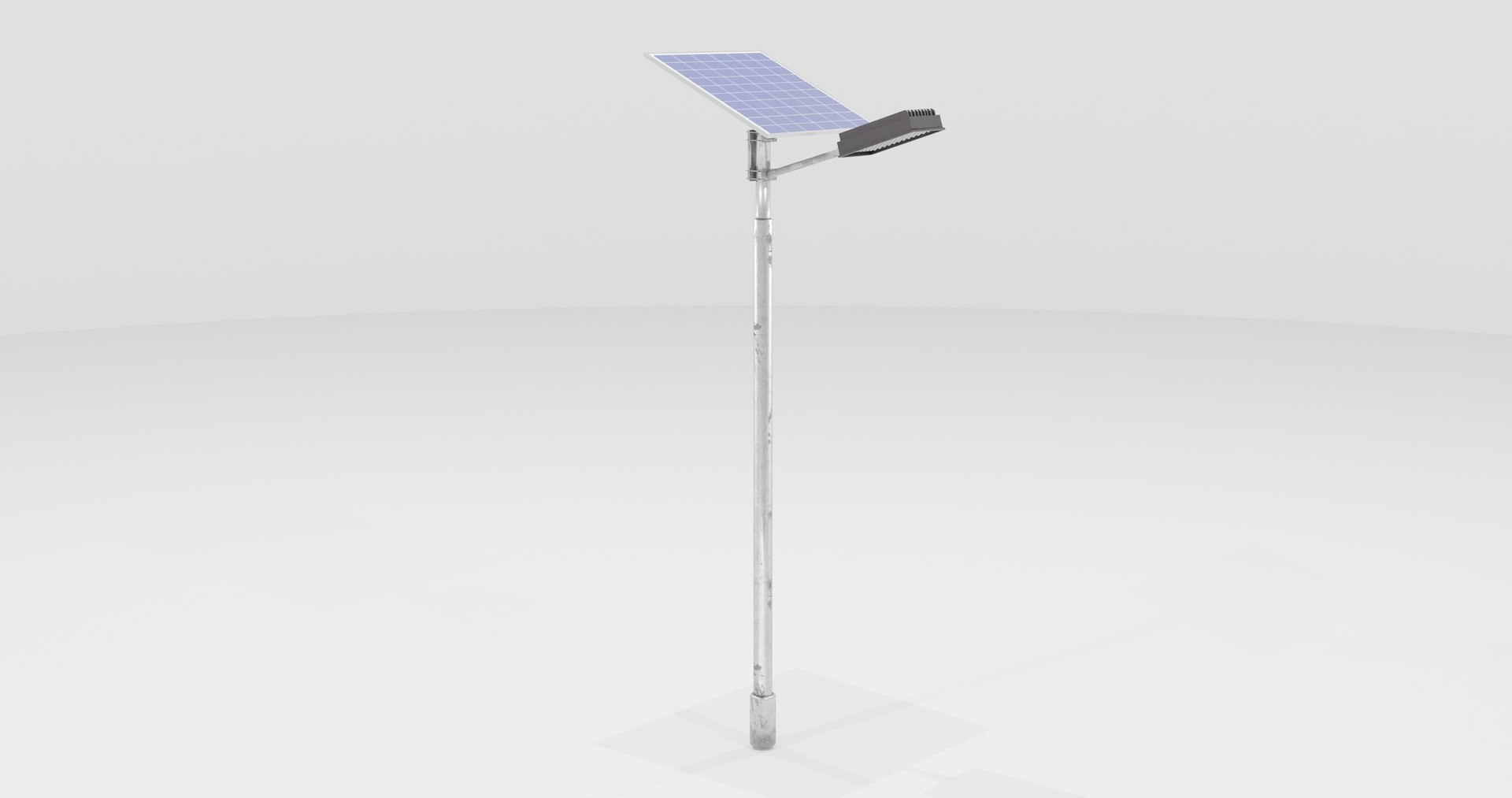 Realistic Solar Street Lamp 3D Asset Model - TurboSquid 2271737