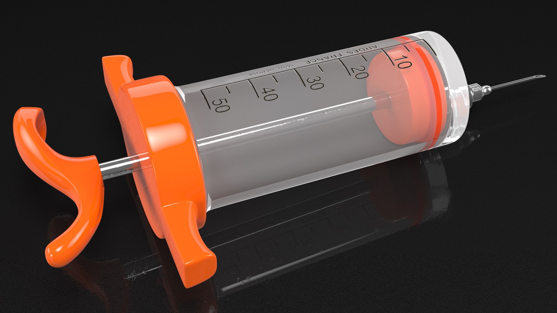 3D Veterinary Vaccine Syringe ARDES 50ml Model - TurboSquid 1882190