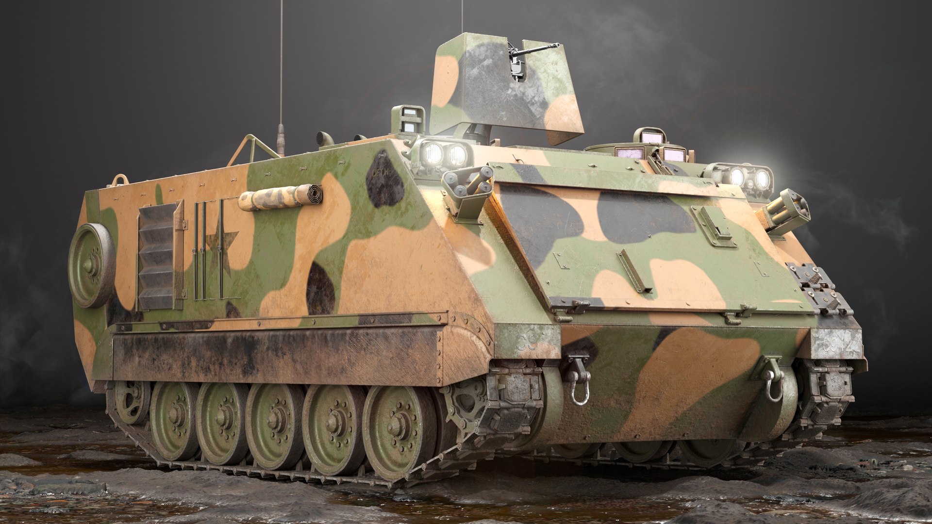 3D Armoured Personnel Carrier M113A3 PBR - TurboSquid 2279511