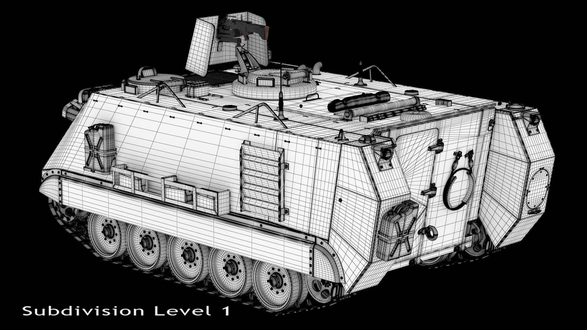 3D Armoured Personnel Carrier M113A3 PBR - TurboSquid 2279511